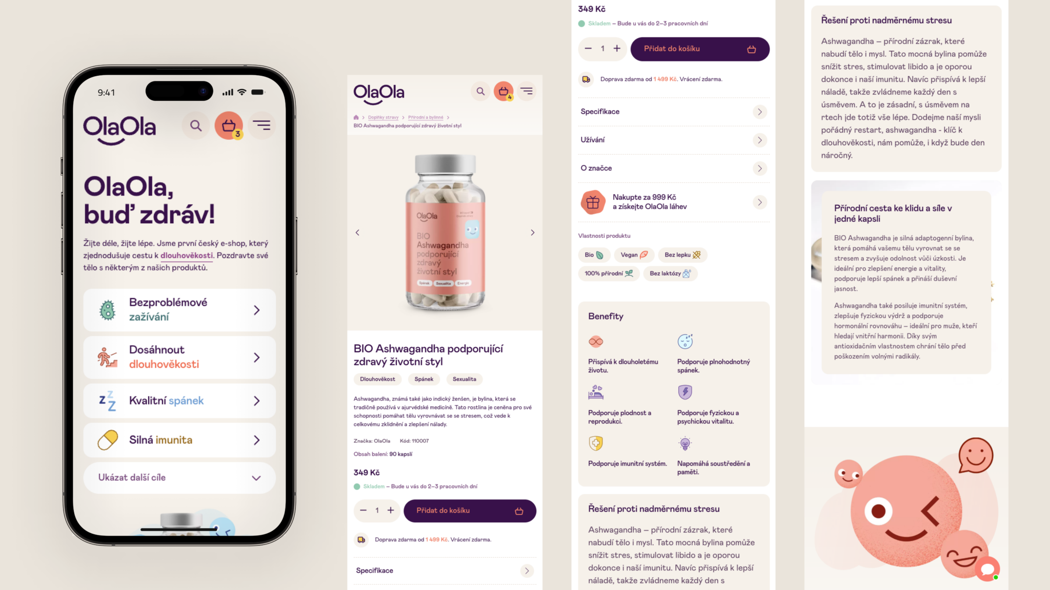 Creepy studio – OlaOla: E-shop a značka pro dlouhověkost
